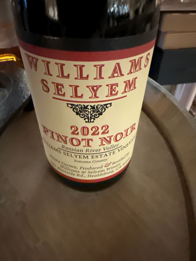 2022 Williams Selyem Pinot Noir Williams Selyem Estate Vineyard, USA ...
