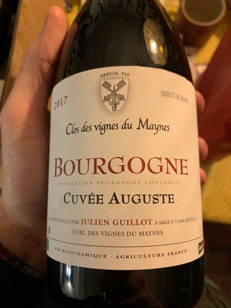 2018 Domaine Des Vignes du Maynes (Julien Guillot) Bourgogne Cuvée ...