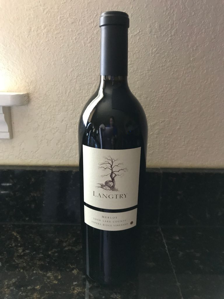 2022 Langtry Merlot Tephra Ridge Vineyard, USA, California, North Coast ...