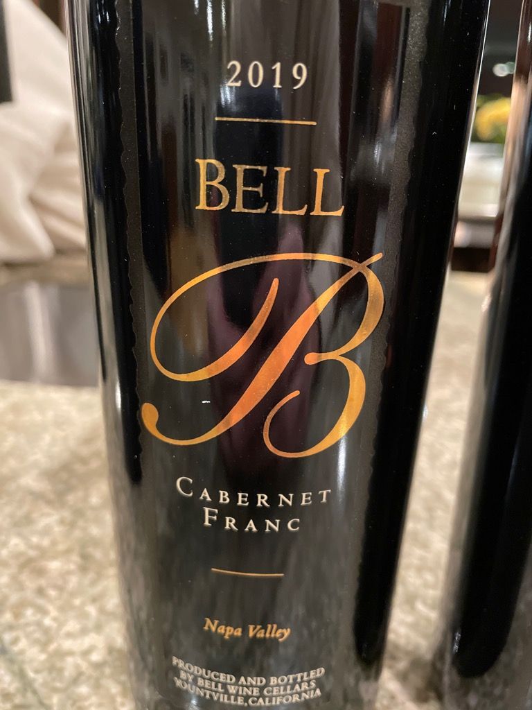 2019 Bell Wine Cellars Cabernet Franc, USA, California, Napa Valley ...