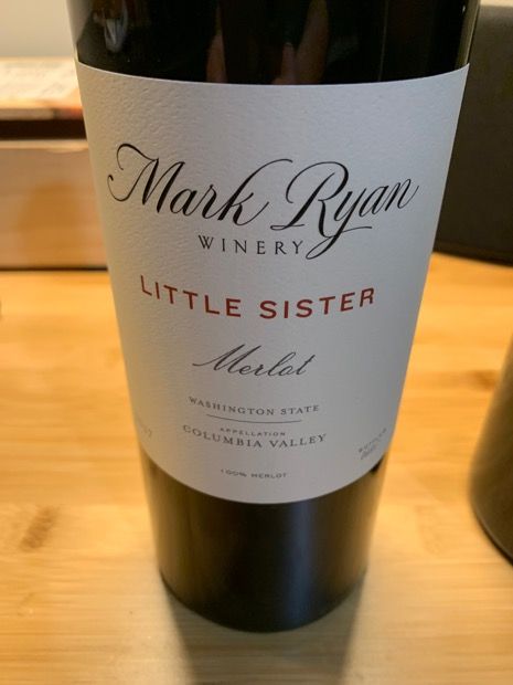 2017 Mark Ryan Merlot Little Sister, USA, Washington, Columbia Valley ...