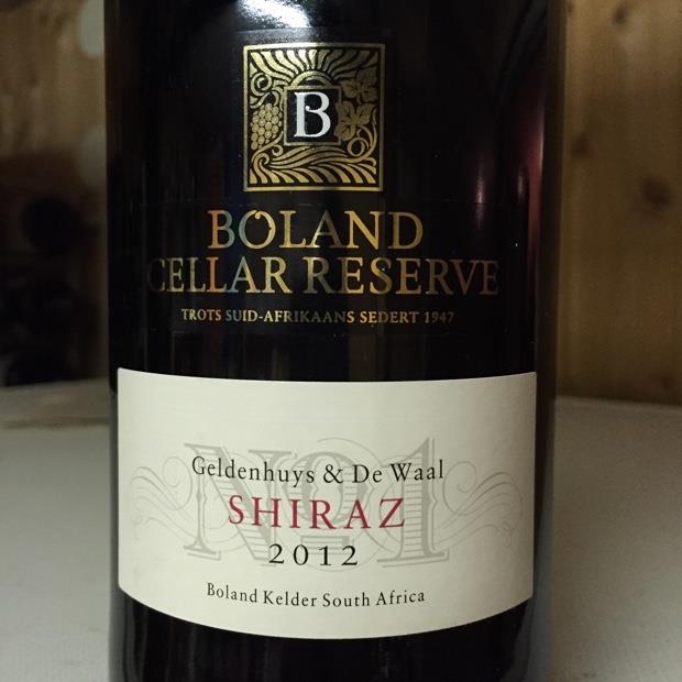 2012 Boland Cellar Shiraz Reserve, South Africa - CellarTracker