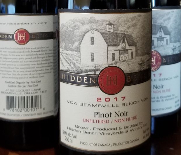 2017 Hidden Bench Pinot Noir, Canada, Ontario, Niagara Peninsula ...