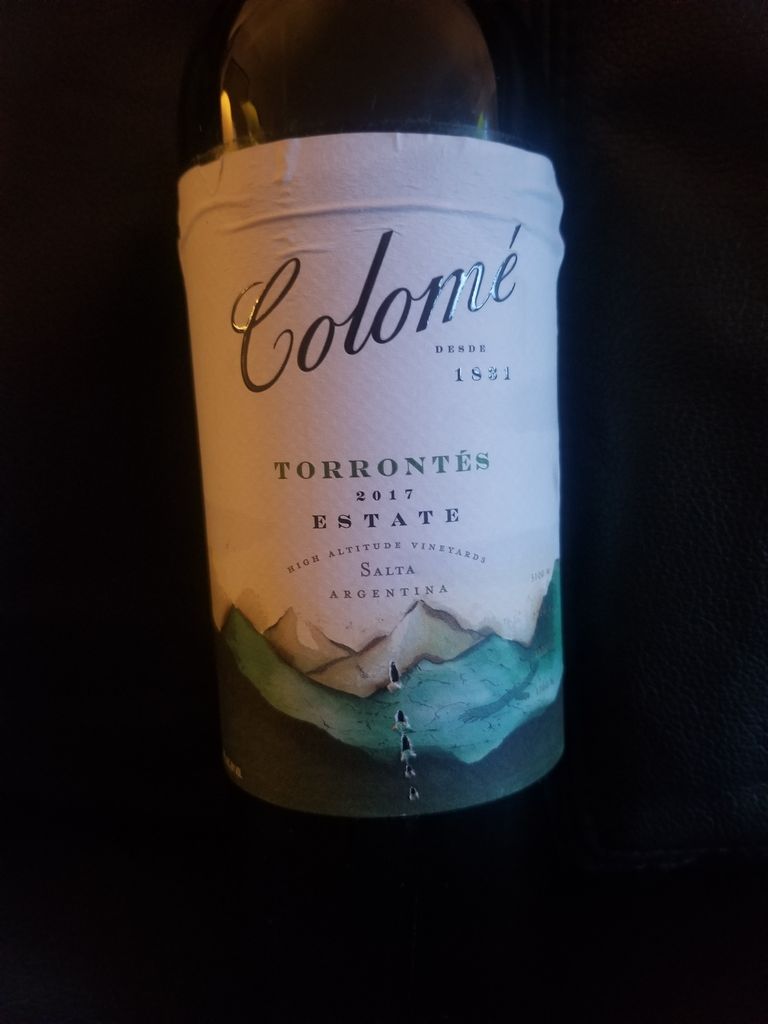 2017 Bodega Colomé Torrontés, Argentina, Valles Calchaquíes, Salta ...