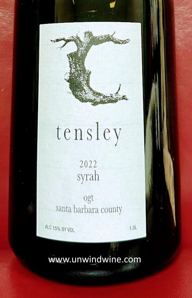 2022 Tensley Syrah OGT, USA, California, Central Coast, Santa Barbara ...