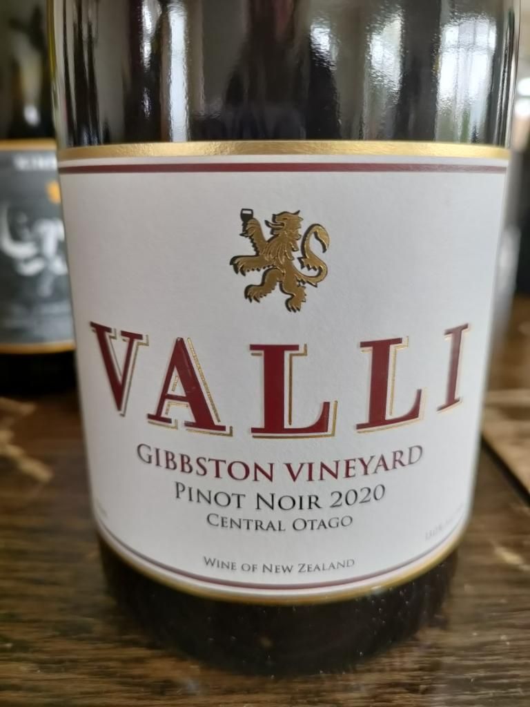 2020 Valli Pinot Noir Gibbston Vineyard, New Zealand, South Island ...