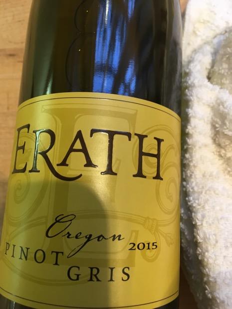 2015 Erath Pinot Gris, USA, Oregon - CellarTracker