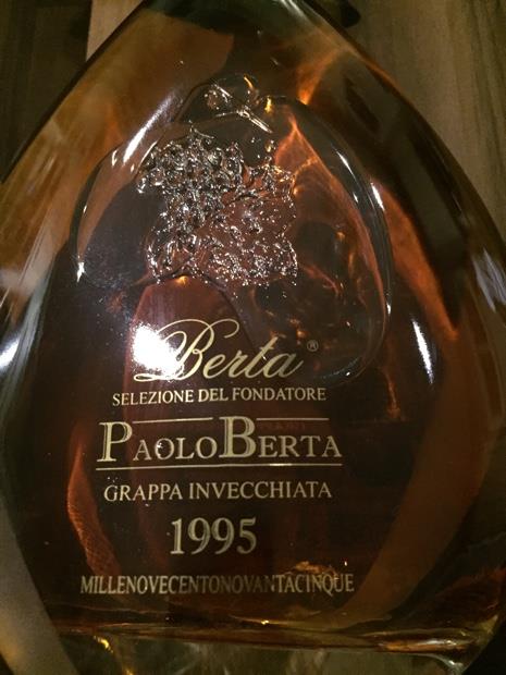 1992 Berta Grappa Riserva del Fondatore 49% (bot. 2012), Italy ...