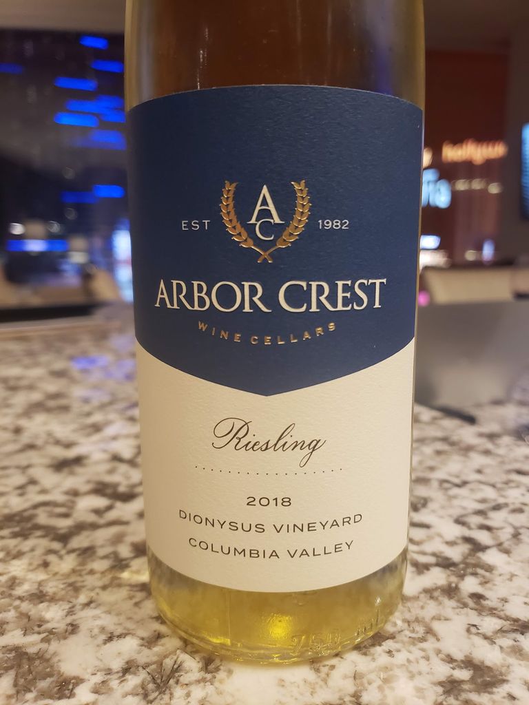 2018 Arbor Crest Riesling Dionysus Vineyard, USA, Washington, Columbia ...