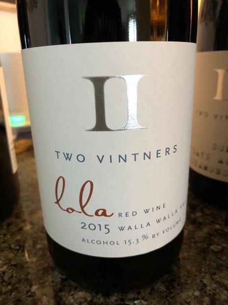 2015 Two Vintners Lola, USA, Washington, Columbia Valley, Walla Walla ...