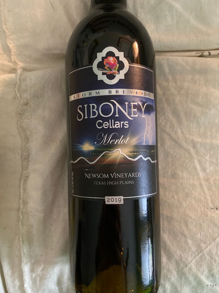 2019 Siboney Cellars Merlot Storm Breaker Newsom Vineyards, USA, Texas ...