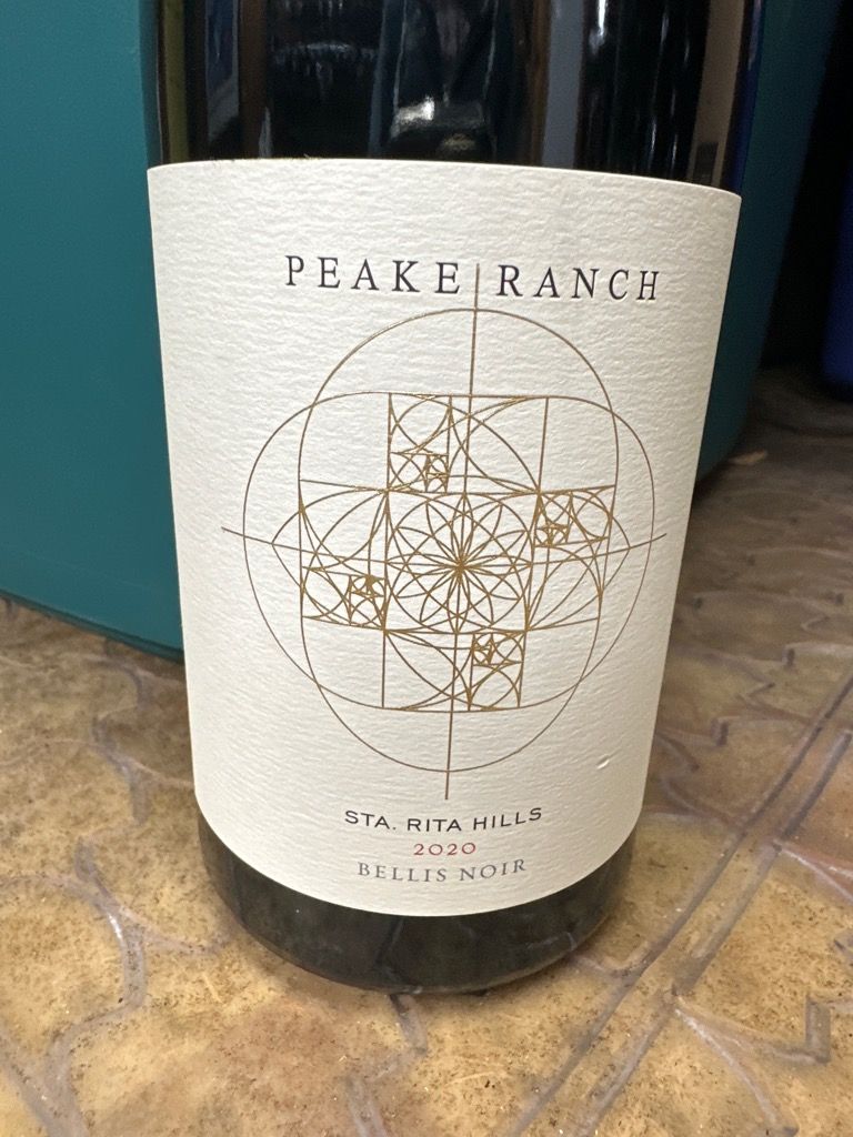 2020 Peake Ranch Bellis Noir, USA, California, Central Coast, Sta. Rita ...