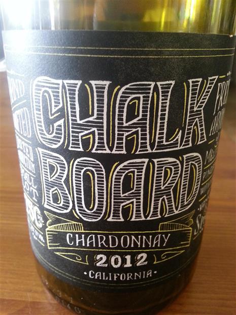 2014 Chalkboard Chardonnay, USA, California - CellarTracker