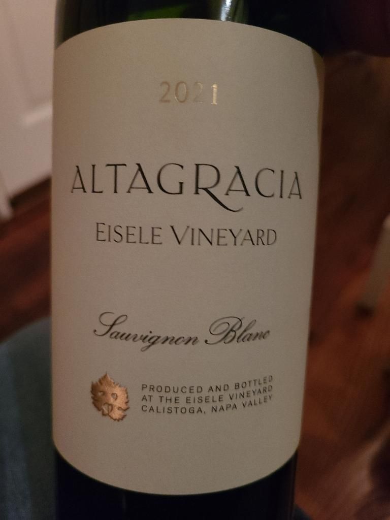 2021 Eisele Vineyard Sauvignon Blanc Altagracia, USA, California, Napa ...