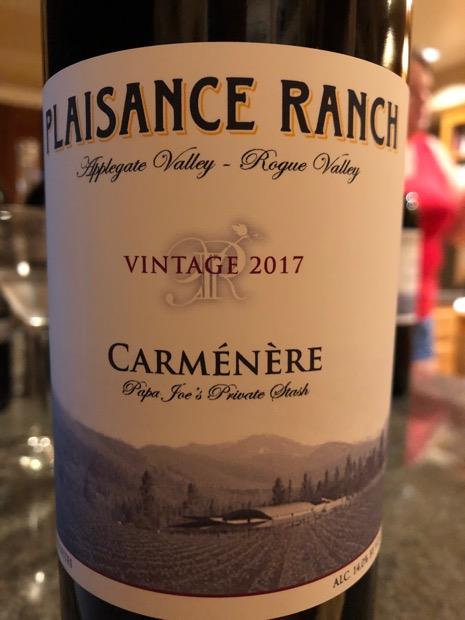 2017 Plaisance Ranch Carménère, USA, Oregon, Southern Oregon, Applegate ...