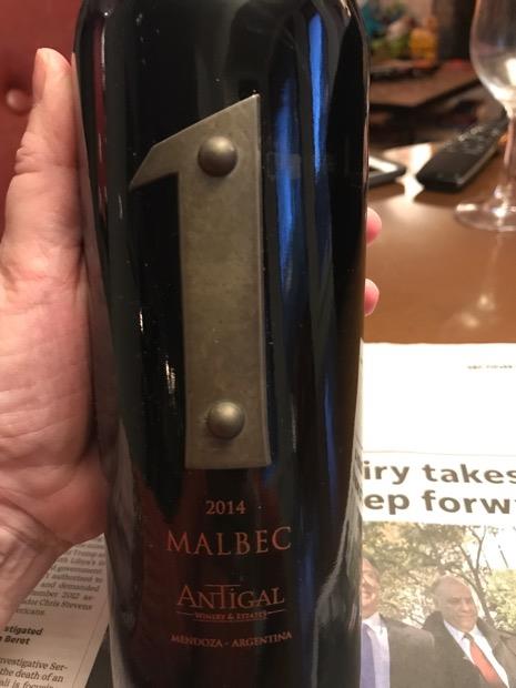 2014 Antigal Malbec 1, Argentina, Mendoza - CellarTracker