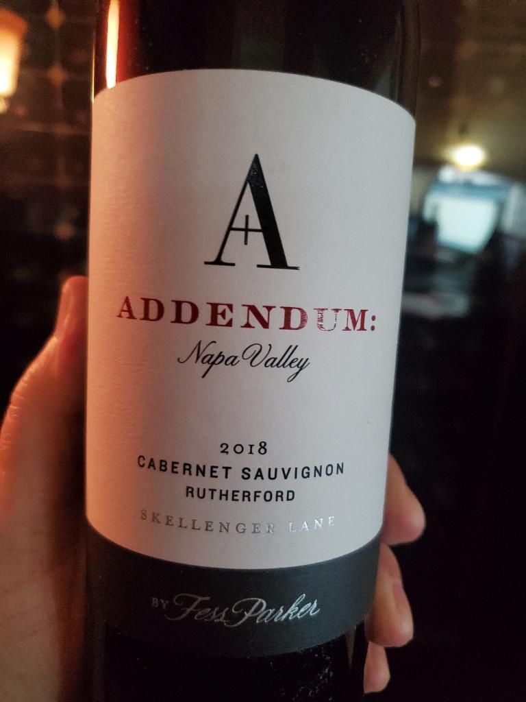 2021 Addendum Wines Cabernet Sauvignon Skellenger Lane, USA, California ...