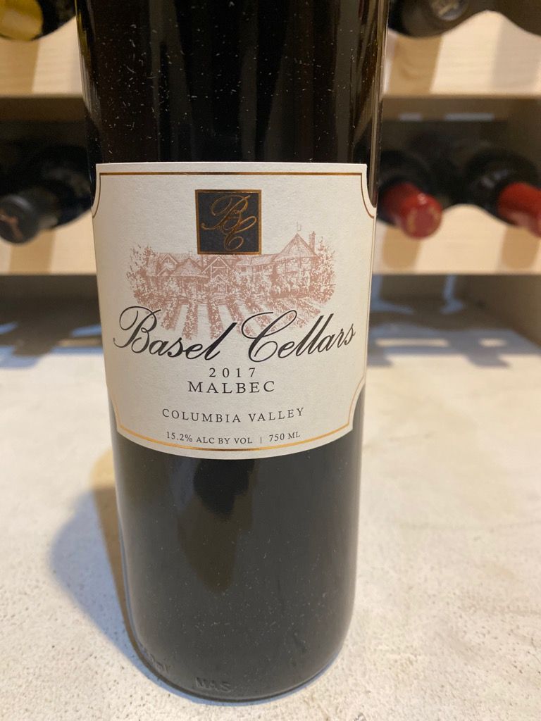 2017 Basel Cellars Malbec, USA, Washington, Columbia Valley - CellarTracker