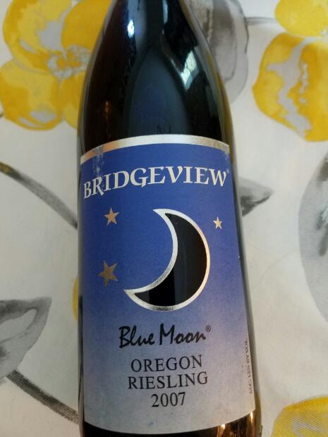2007 Bridgeview Riesling Blue Moon, USA, Oregon - CellarTracker