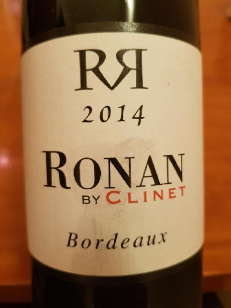 2014 Ronan by Clinet, France, Bordeaux - CellarTracker