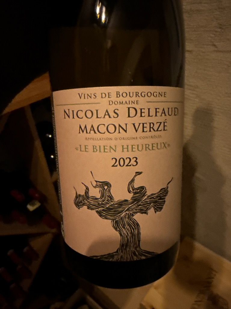 2023 Nicolas Delfaud Mâcon-Verzé Le Bien Heureux, France, Burgundy ...