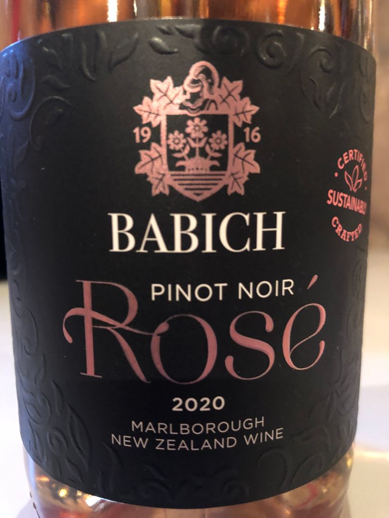 2021 Babich Pinot Noir Rosé, New Zealand, South Island, Marlborough ...