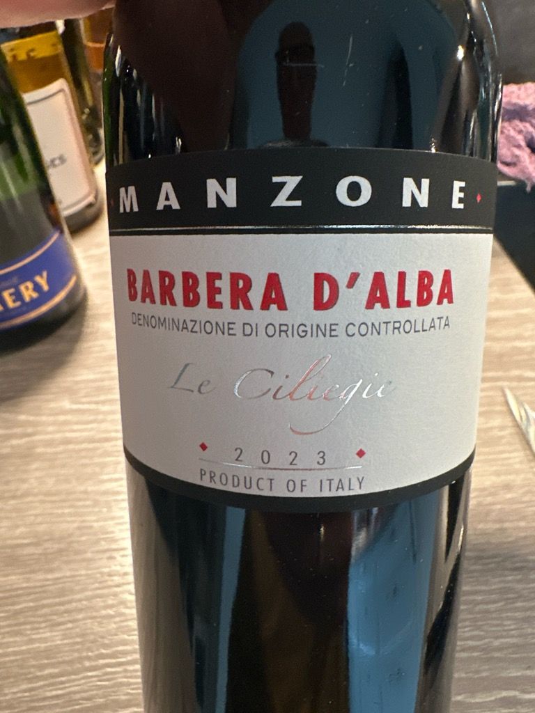 2024 Giovanni Manzone Barbera d'Alba Le Ciliegie, Italy, Piedmont, Alba ...
