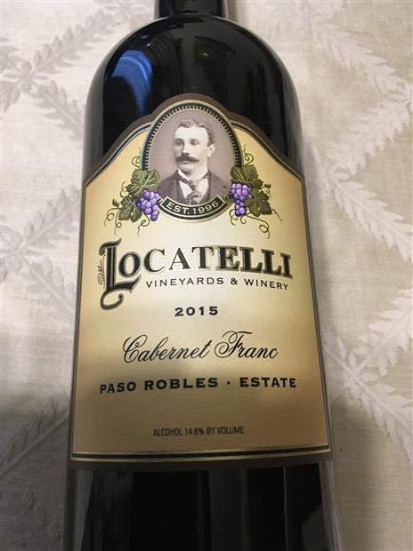 2020 Locatelli Cabernet Franc, USA, California, Central Coast, Paso ...