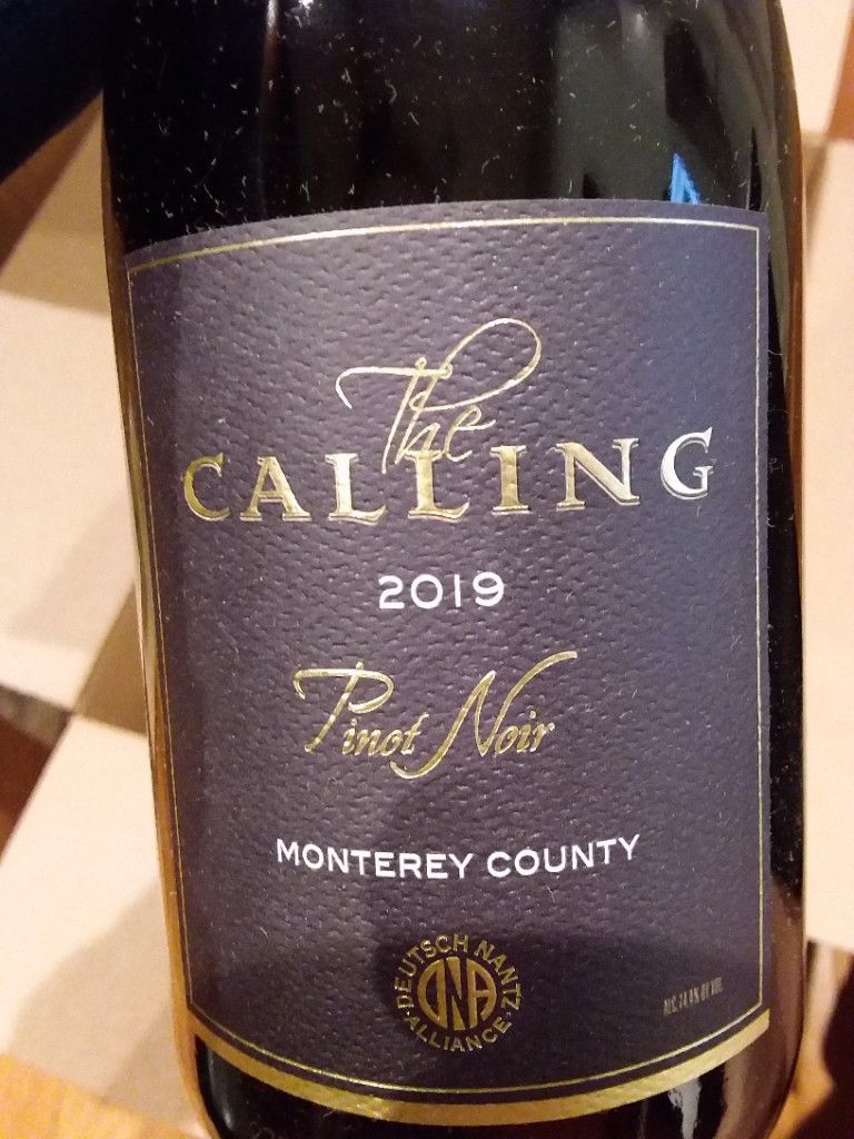 2019 The Calling Pinot Noir, USA, California, Central Coast, Monterey ...