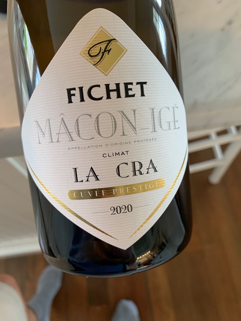 2023 Domaine Fichet Mâcon-Igé "La Cra", France, Burgundy, Mâconnais ...
