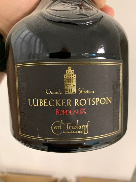 2016 Carl Tesdorpf Lübecker Rotspon, France, Bordeaux - CellarTracker