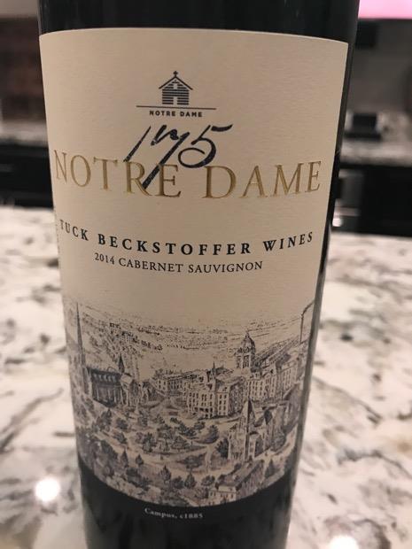 2014 Tuck Beckstoffer Cabernet Sauvignon Notre Dame, USA, California ...