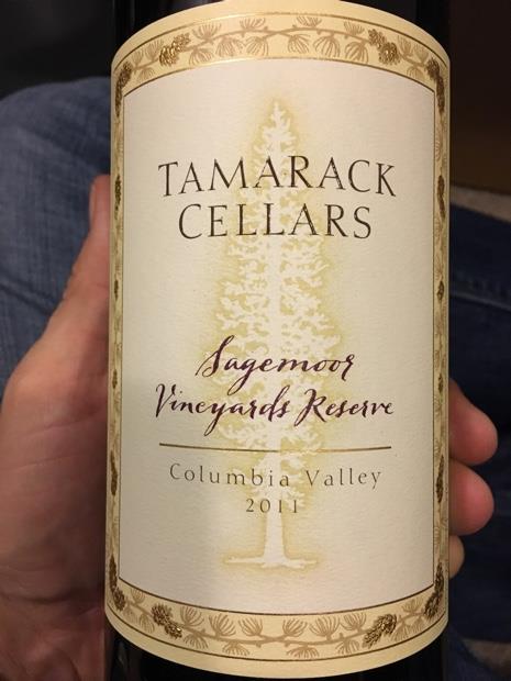 2011 Tamarack Cellars Reserve Sagemoor Vineyard, USA, Washington ...