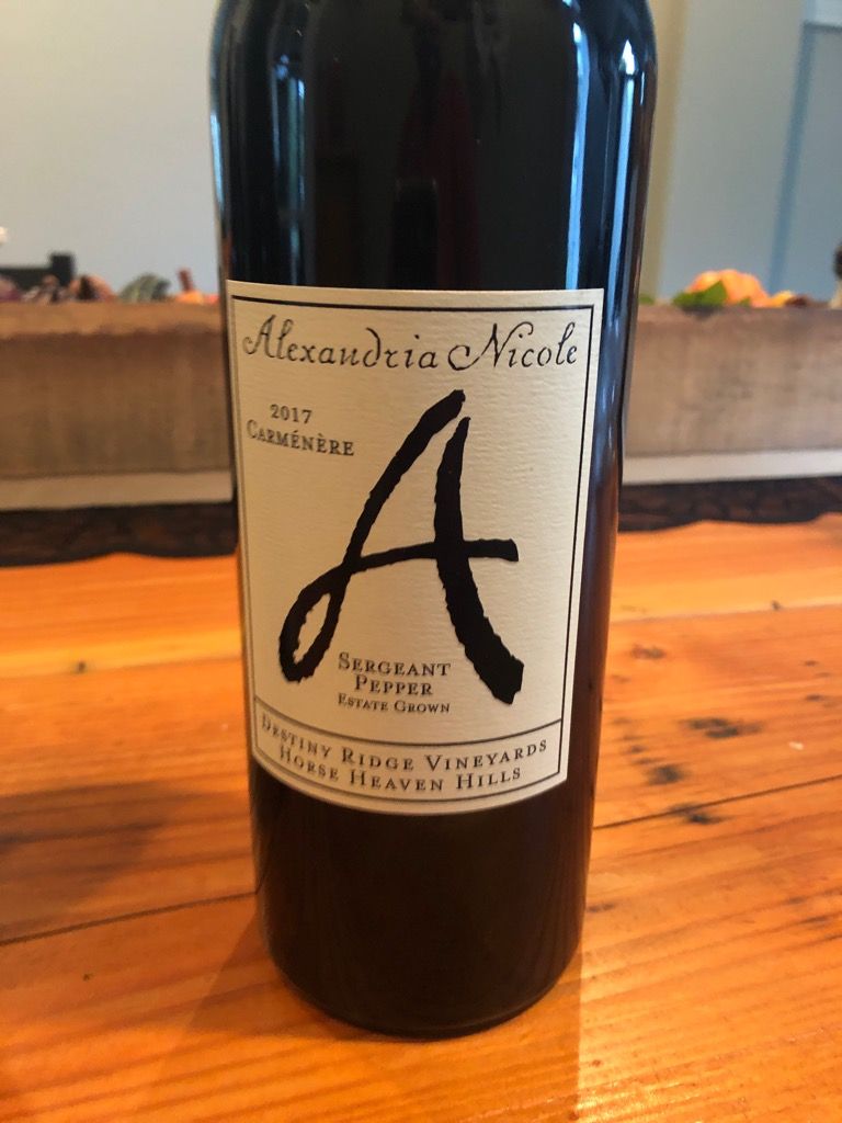 2017 Alexandria Nicole Carménère Sergeant Pepper Destiny Ridge ...