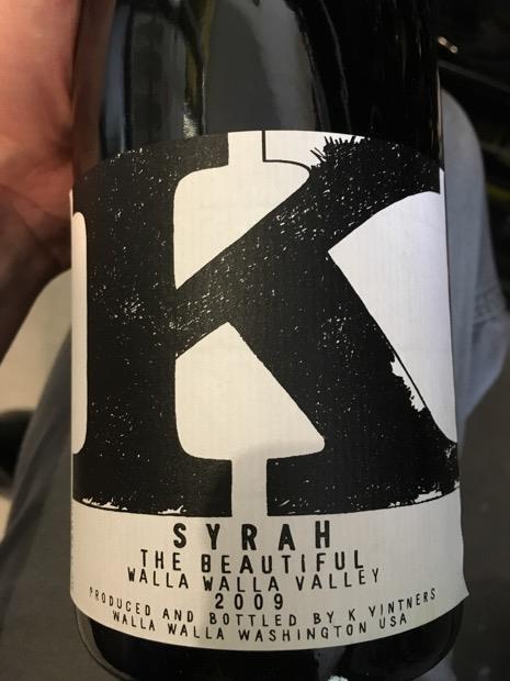 2009 K Vintners Syrah The Beautiful, USA, Washington, Columbia Valley ...