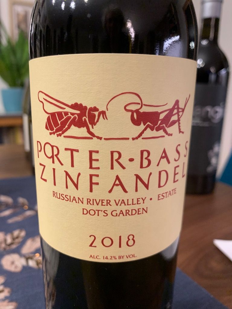 2018 Porter-Bass Zinfandel Dot's Garden, USA, California, Sonoma County ...