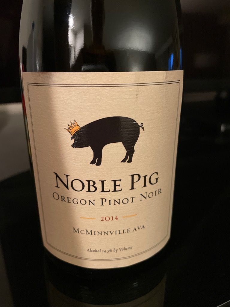 2014 Noble Pig Pinot Noir, USA, Oregon, Willamette Valley, McMinnville ...