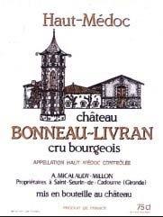 2002 Château Bonneau-Livran, France, Bordeaux, Médoc, St. Estèphe ...