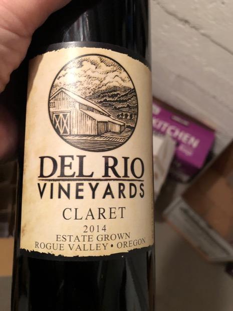 2014 Del Rio Vineyards Claret, USA, Oregon, Southern Oregon, Rogue ...