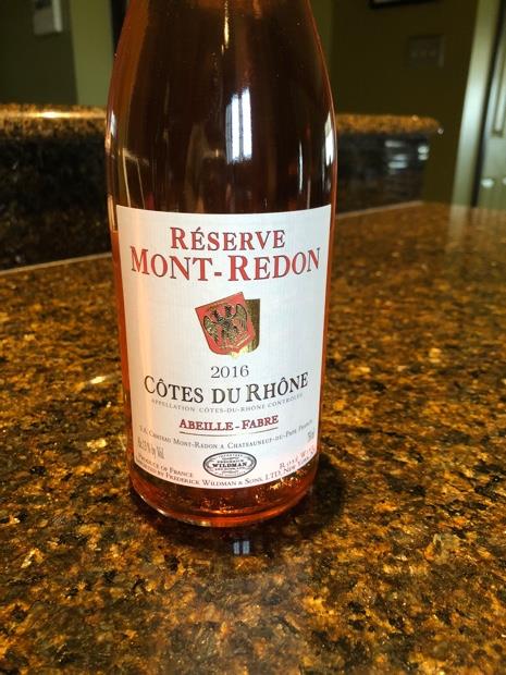 2016 Château Mont-Redon Côtes du Rhône Rosé Reserve, France, Rhône ...