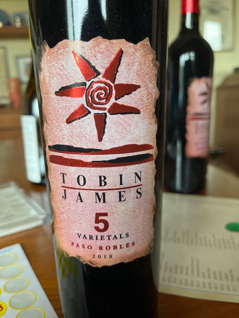 2019 Tobin James Five, USA, California, Central Coast, Paso Robles ...