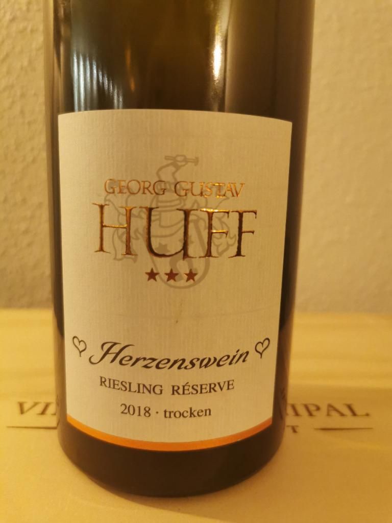 2018 Georg Gustav Huff Niersteiner Riesling Herzenswein, Germany ...