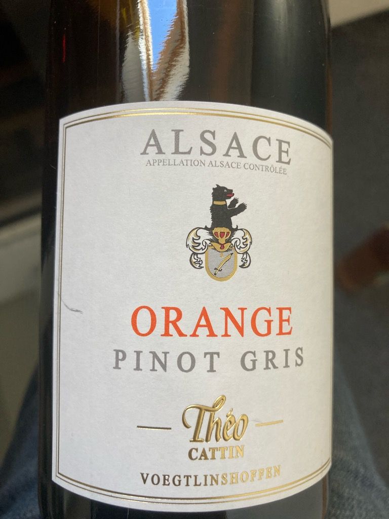 2021 Theo Cattin et fils Pinot Gris, France, Alsace - CellarTracker