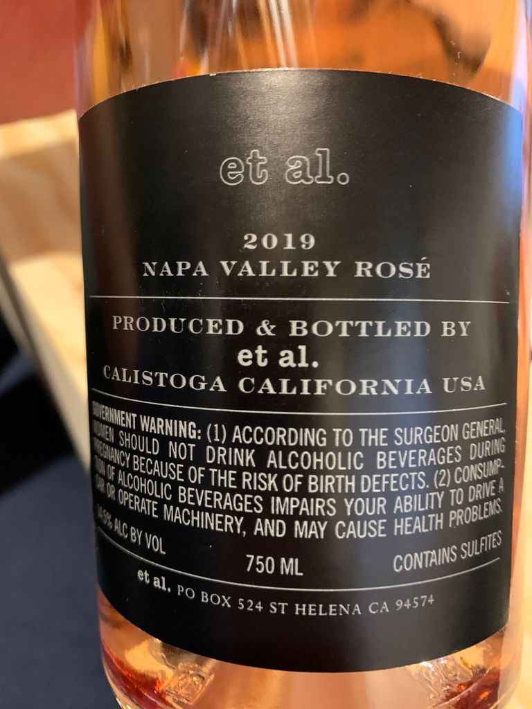 2021 Levy & McClellan Et Al Rosé, USA, California, Napa Valley ...
