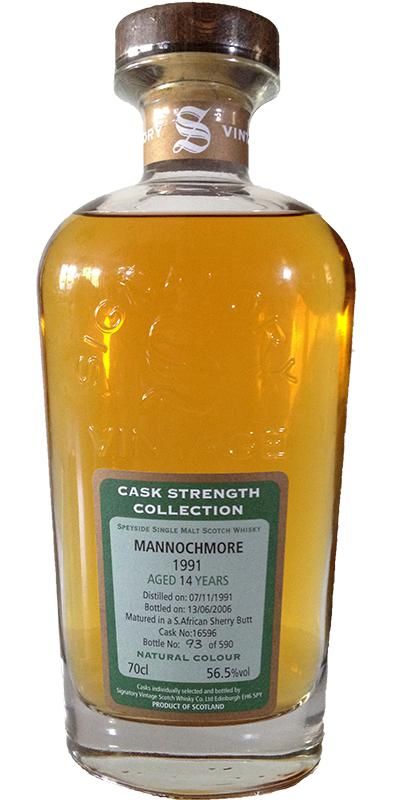 1991 Mannochmore 14 Year Old Signatory CS Collection South African ...