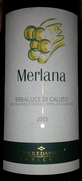 2013 Terre da Vino Erbaluce di Caluso Merlana, Italy, Piedmont ...
