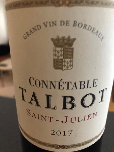 2017 Château Talbot Connétable de Talbot, France, Bordeaux, Médoc, St ...
