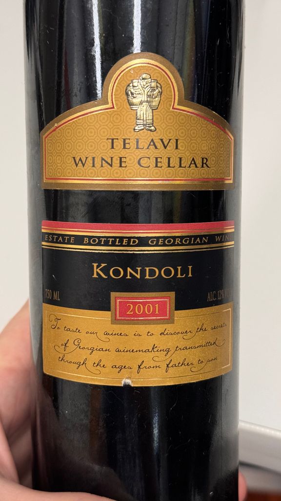 2001 Telavi Wine Cellar Saperavi-Cabernet Kondoli Vineyards, Georgia ...