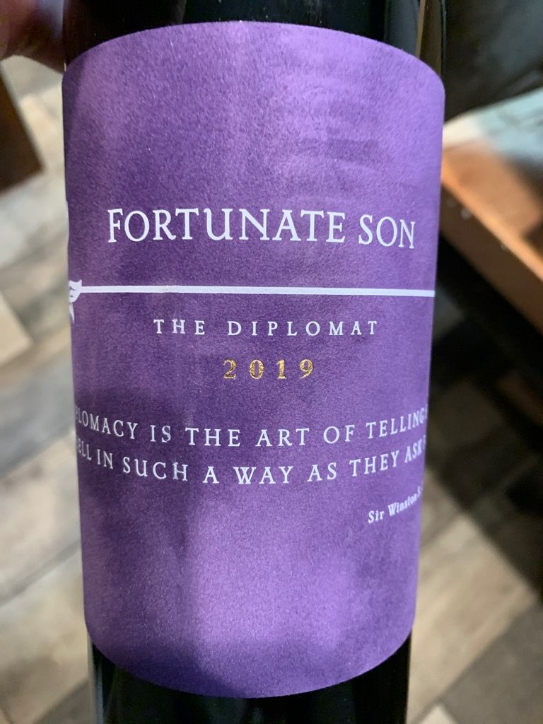 2019 Fortunate Son The Diplomat, USA, California, Napa Valley ...