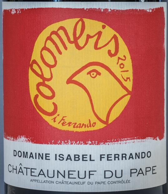 2015 Famille Isabel Ferrando Châteauneuf-du-Pape Colombis, France ...